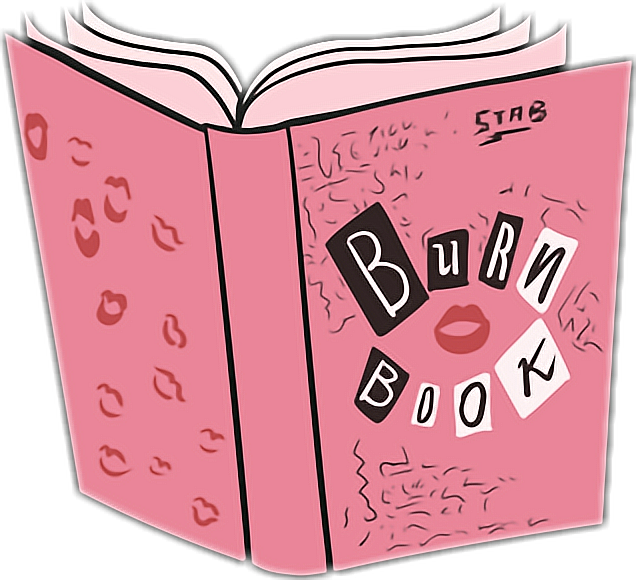 Download Burn Book Pink Mean Meangirls Girls - Mean Girls Burn Book Png - Full Size PNG Image ...