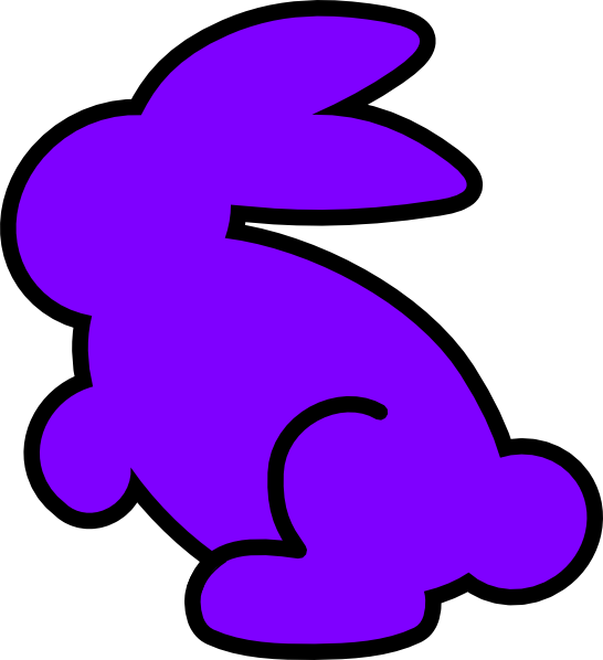 Download Purple Bunny Clipart - Full Size PNG Image - PNGkit