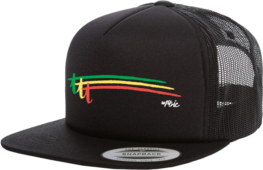 Download Flexfit Retro Snapback Cap - Trucker Black - Full Size PNG ...