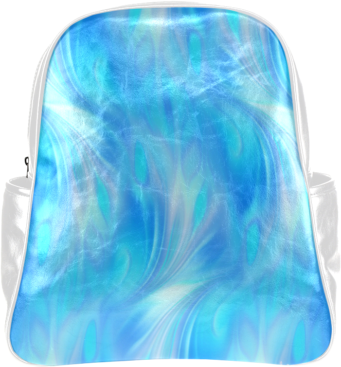 Download Blue Waves Multi-pockets Backpack - Laptop Bag - Full Size PNG Image - PNGkit