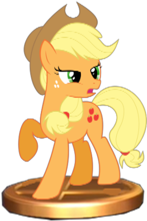 Download Applejack Trophy - Mlp Applejack Suspicious - Full Size PNG ...