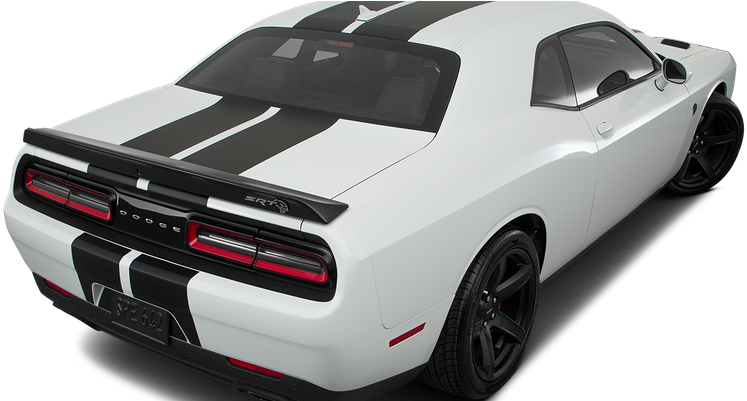 Download Rear 3/4 Angle View - Challenger Hellcat 2019 White - Full ...