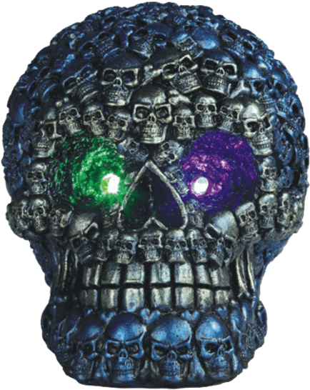 Download Blue Led Multi Skull - Skull - Full Size PNG Image - PNGkit