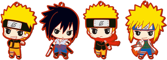 Download Red Rubber Chibi Naruto Key Chains - Naruto Necklace, Beaded ...