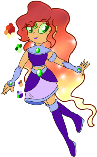 Download Transparent Here Is Starfire In My Style - Comics - PNGkit