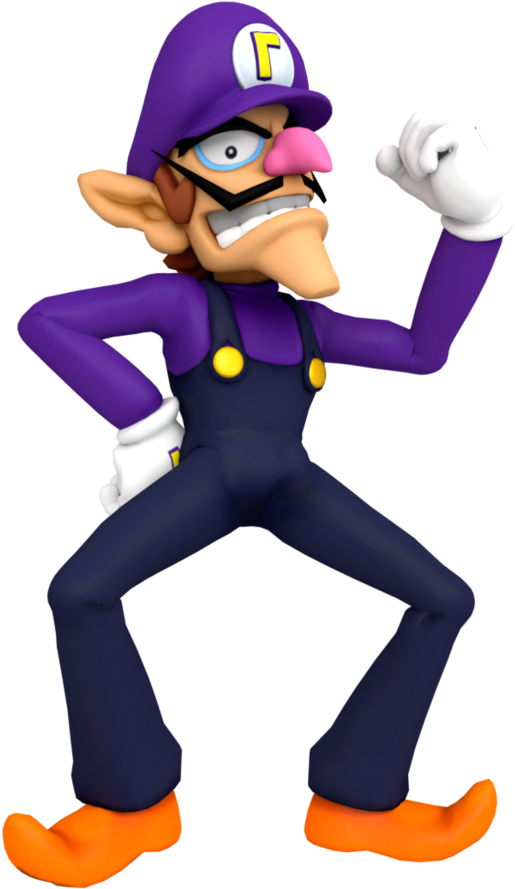 Download Waluigi - Waluigi De Mario Bros - Full Size PNG Image - PNGkit