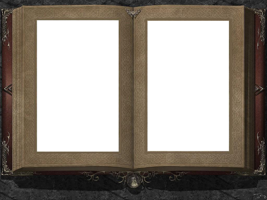 Download Open Book Frame - Three Photo Frame Collage Transparent - Full ...