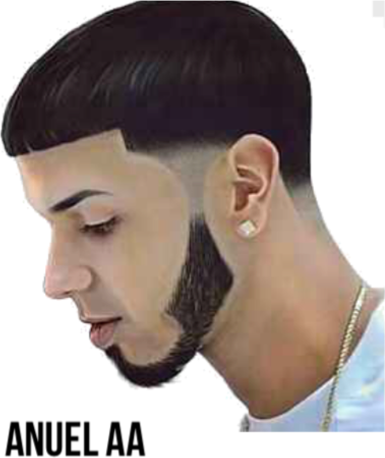 Download Model Image Graphic Image - Anuel Pelo - Full Size PNG Image ...