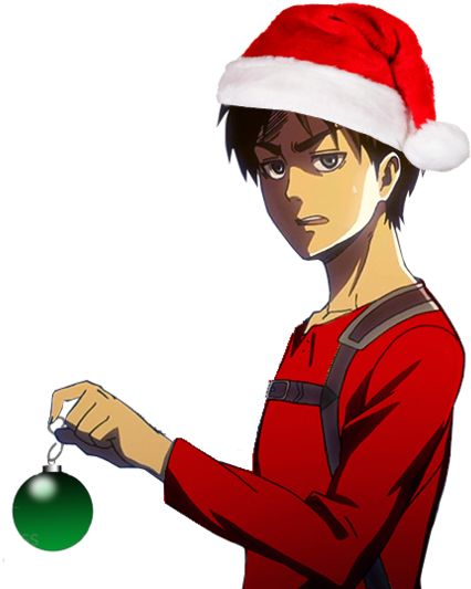 Download Anime, Christmas, And Transparent Image - Eren Jaeger ...