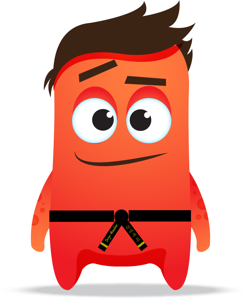 Download Earn Dojo Karate Belts And Rewards - Class Dojo Red Monster ...