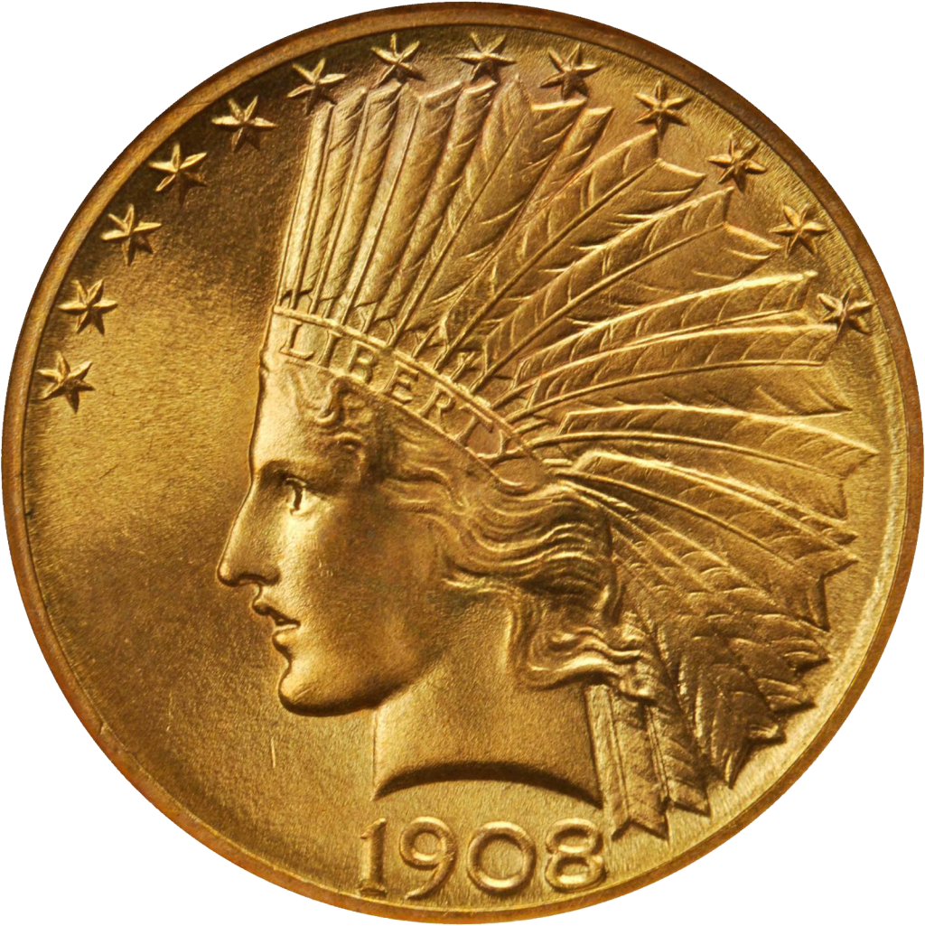 Download $10 Indian Head - Coin - Full Size PNG Image - PNGkit