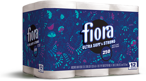 Download Fiora Ultra Soft & Strong Toilet Paper Mega Rolls - Toilet ...