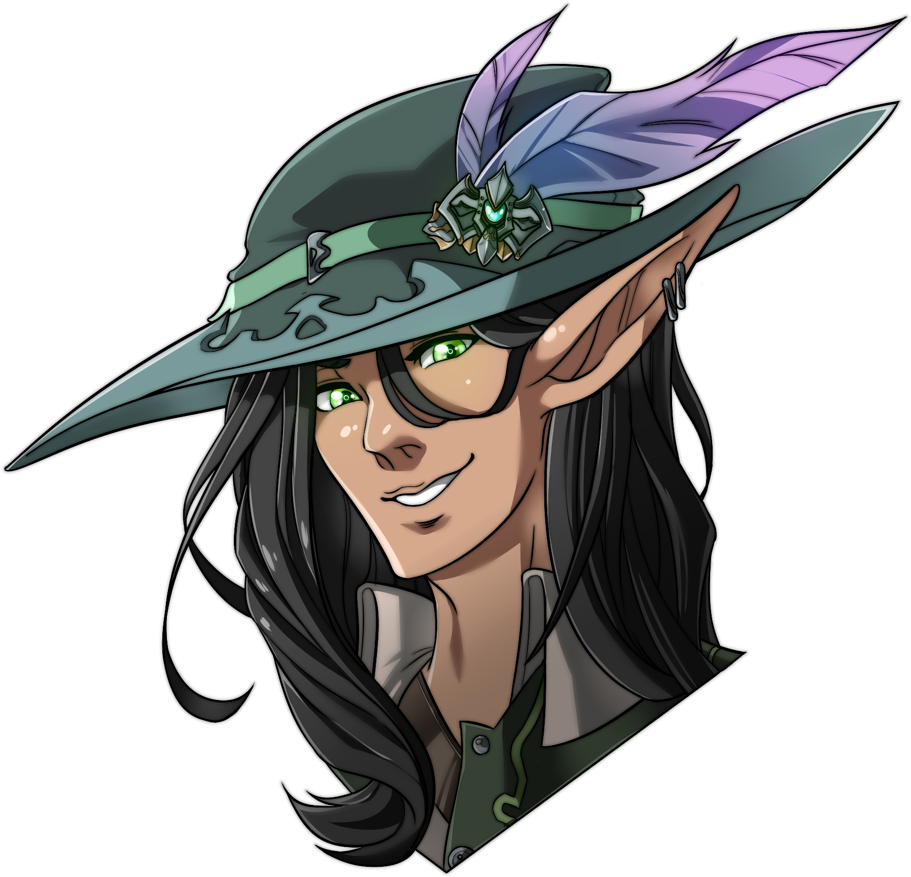 Download Drew An Elf Bard Headshot For A Commission - Male Elf Bard ...