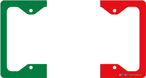 Download Rainbow License Plate Frame - Full Size PNG Image - PNGkit