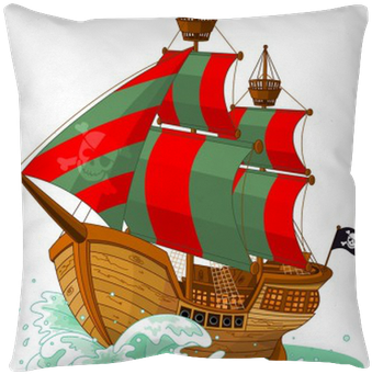 Download Pirate Ship Cartoon Stickers - Full Size PNG Image - PNGkit