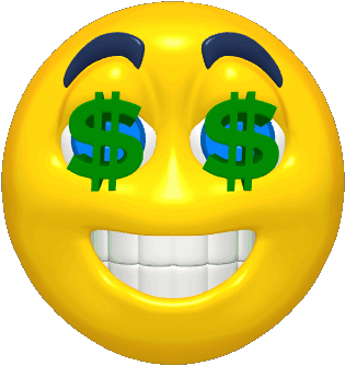 Download Smiley - Money Eyes Gif - Full Size PNG Image - PNGkit