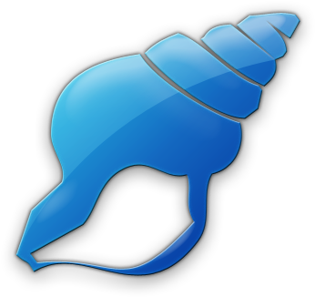 Download Transparent Large Seashell Icon - Blue Sea Shell Clip Art - PNGkit