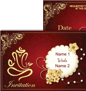 Download Maroon Color Wedding Invitation Card Maroon Color Wedding ...