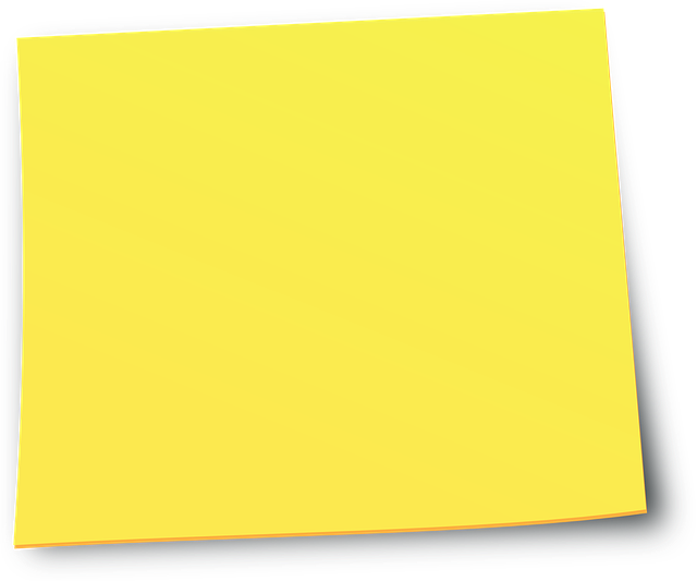 Download Transparent Sticky Note Clip Art At Clker - Yellow Sticky ...