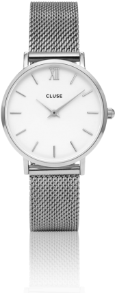 Download Cluse Minuit Silver Mesh 33mm - Cluse Minuit Rose Gold Watch ...