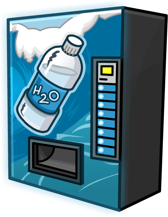 Download H20 Vending Machine - Club Penguin Soda Machine - Full Size ...