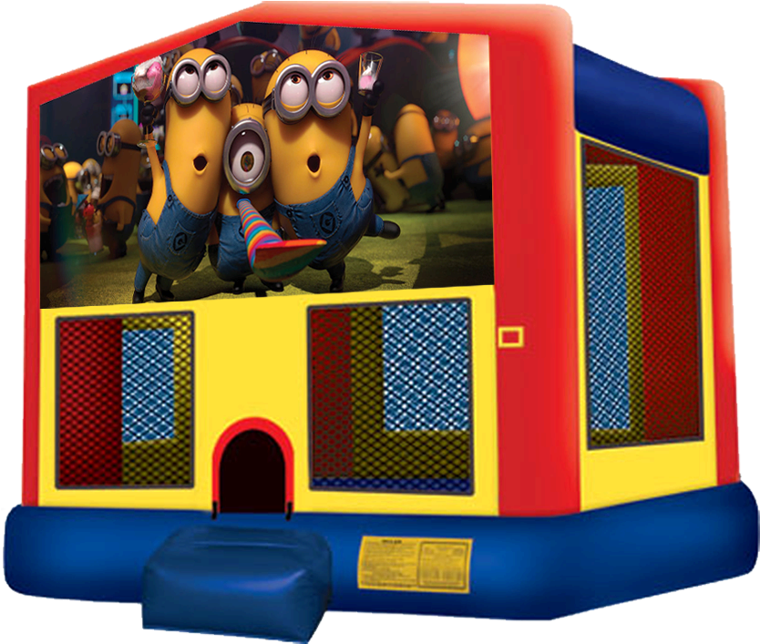 Download Minions Bouncer - Pj Mask Bounce House - Full Size PNG Image ...