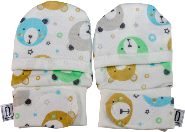 Download Newborn Anti Scratch Mittens- No Scratch - Infant - Full Size ...
