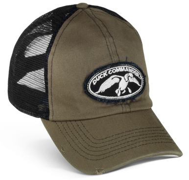 Download Image - Duck Commander Olive And Black Trucker Hat - Full Size ...