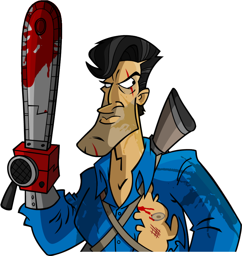 Download Ash Williams Cartoon - Full Size PNG Image - PNGkit