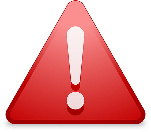 Download Transparent Warning Sign - Overdue Icon - PNGkit