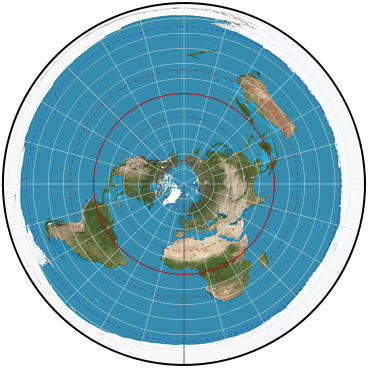 Download Azimuthal Equidistant-map - Flat Earth Model - Full Size PNG ...