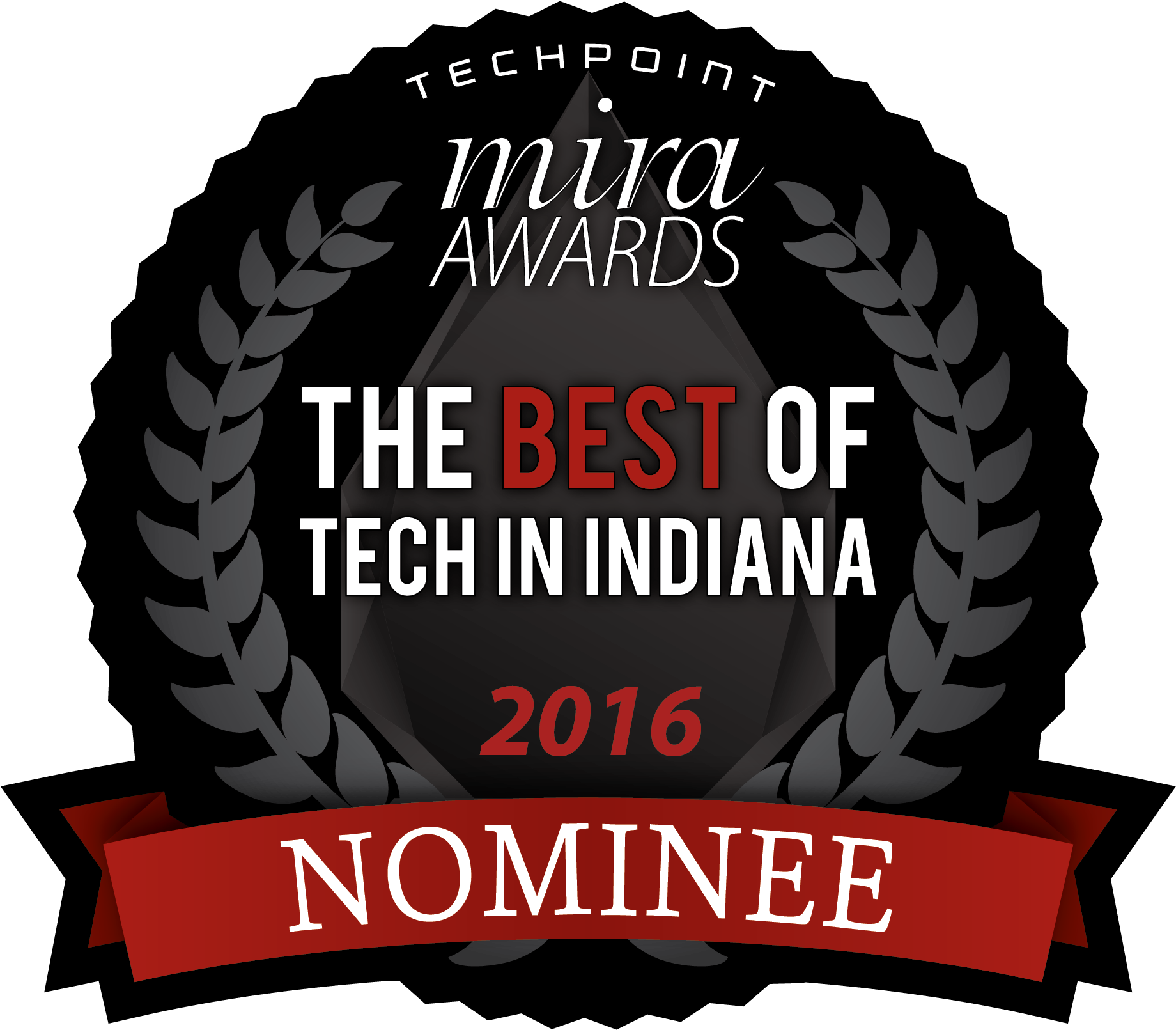 Download Techpoint 2016 Mira Badges Nominee - Mira Awards Logo - Full ...