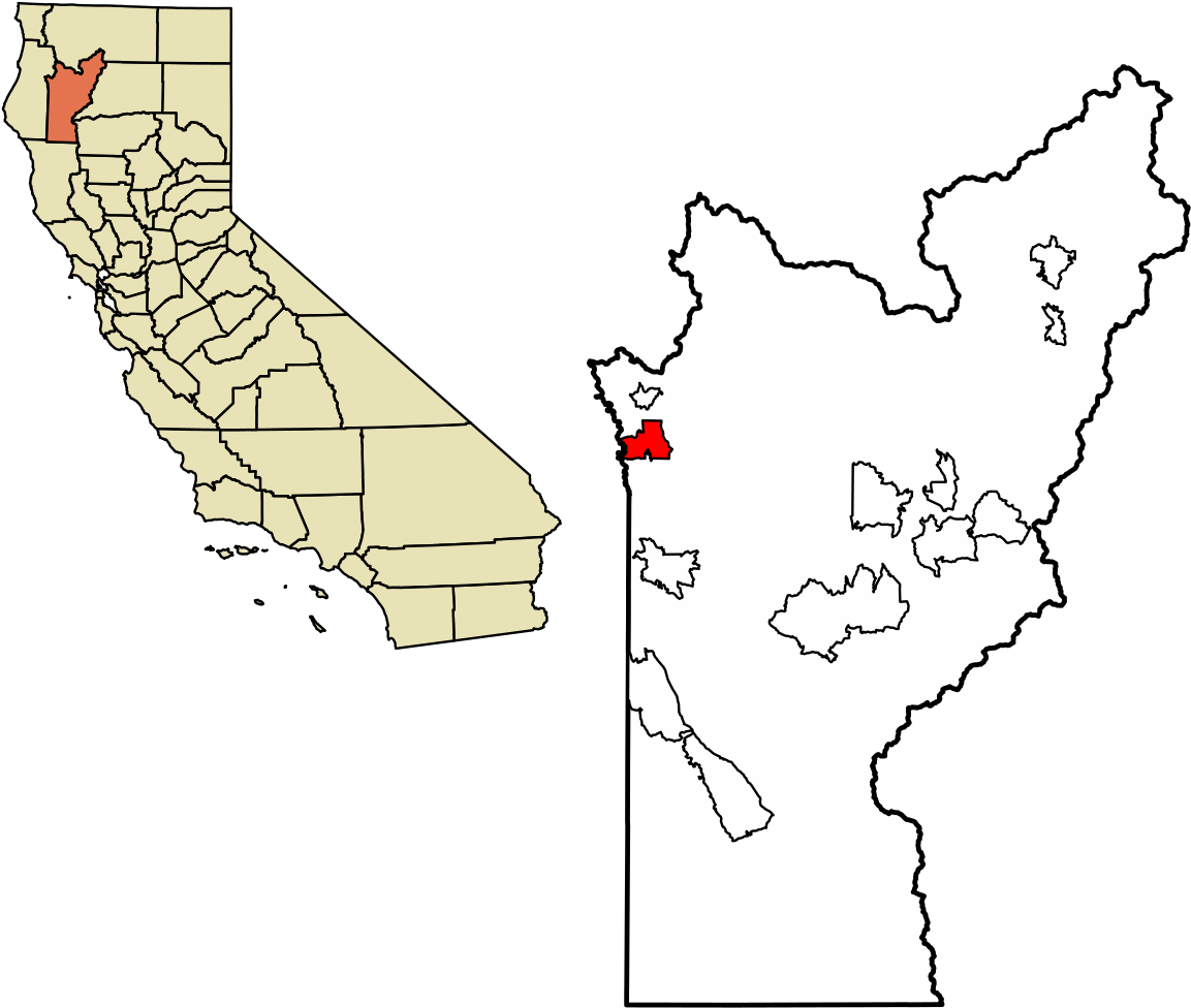 Download Eureka California On Map - Full Size PNG Image - PNGkit