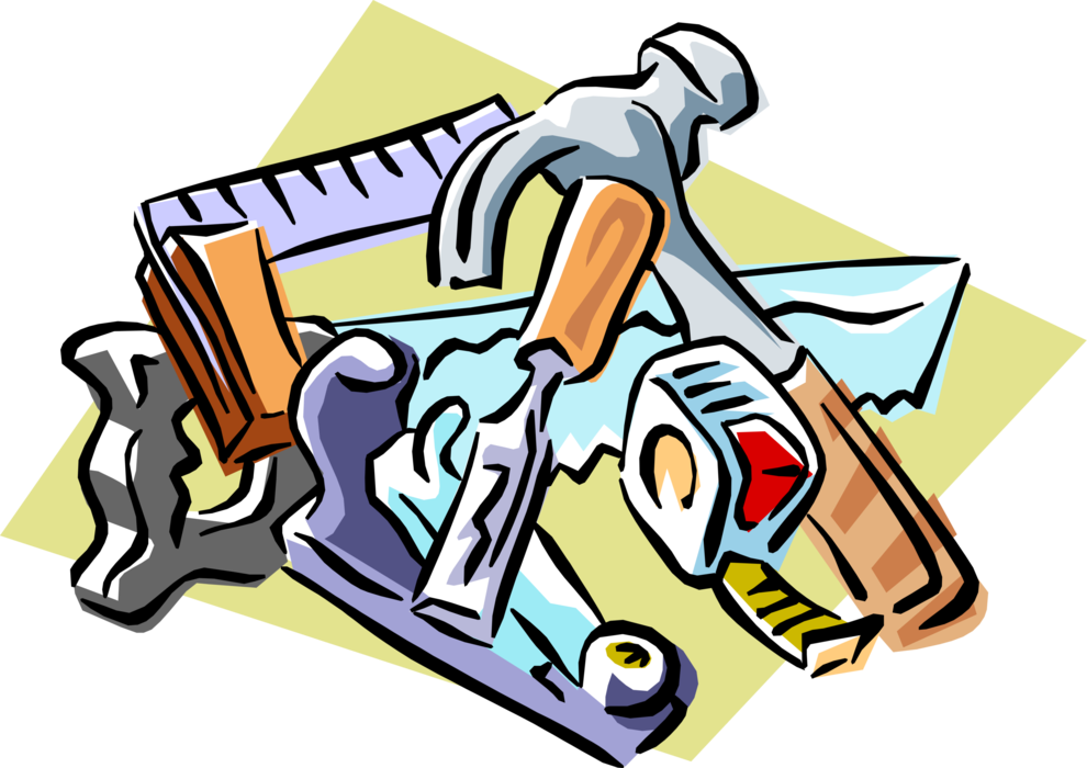 Download Vector Illustration Of Carpentry And Woodworking Tools ...