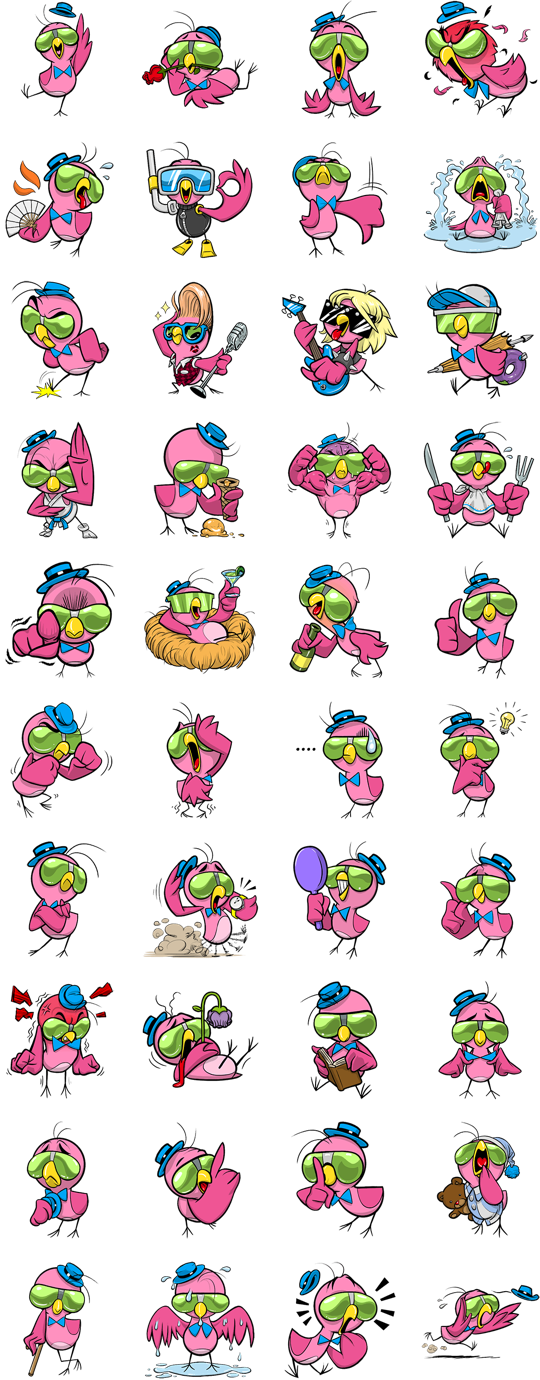 Download Birdman - クリエイター ズ スタンプ アニメ - Full Size PNG Image - PNGkit