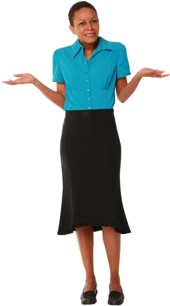 Confused Woman Png