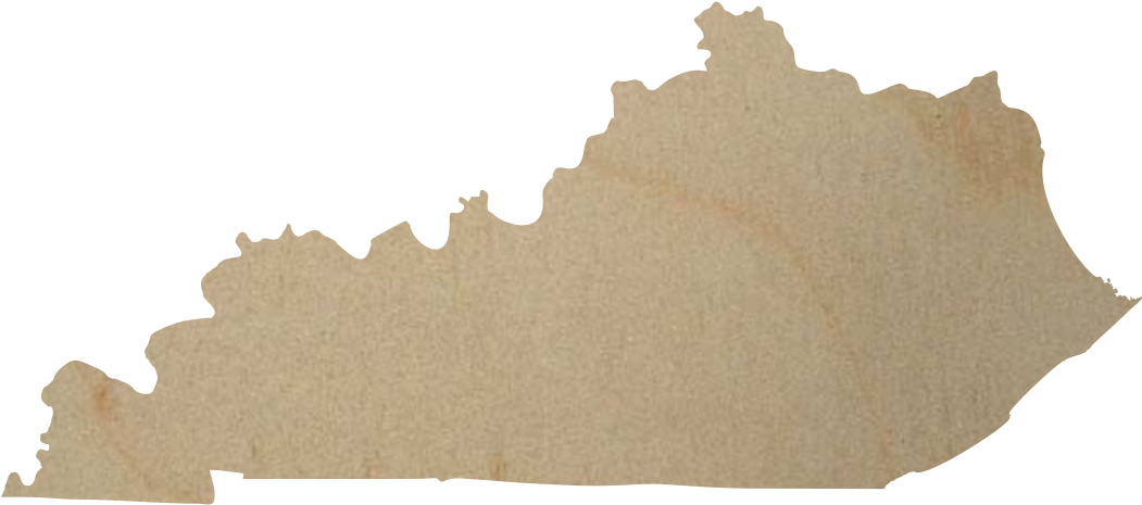 Download Wooden Kentucky Shape Cutout - Kentucky State - Full Size PNG ...