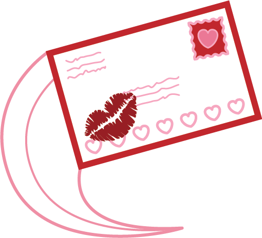 Download Postcard Kiss Lips Stamp Heart Valentine Valentinesfree ...