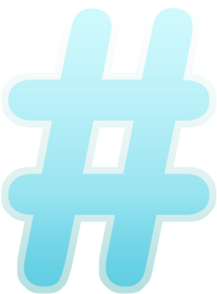 Download Image - Twitter Hashtag Logo Png - Full Size PNG Image - PNGkit