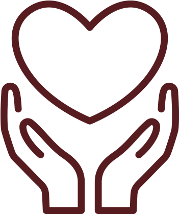 Download Floating Heart Above Two Hands - Hands With A Heart Above ...