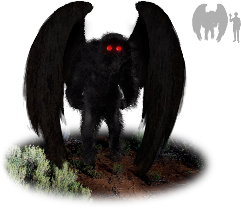 Download Click To Enlarge An Artist's Rendering Of Mothman - Mothman ...