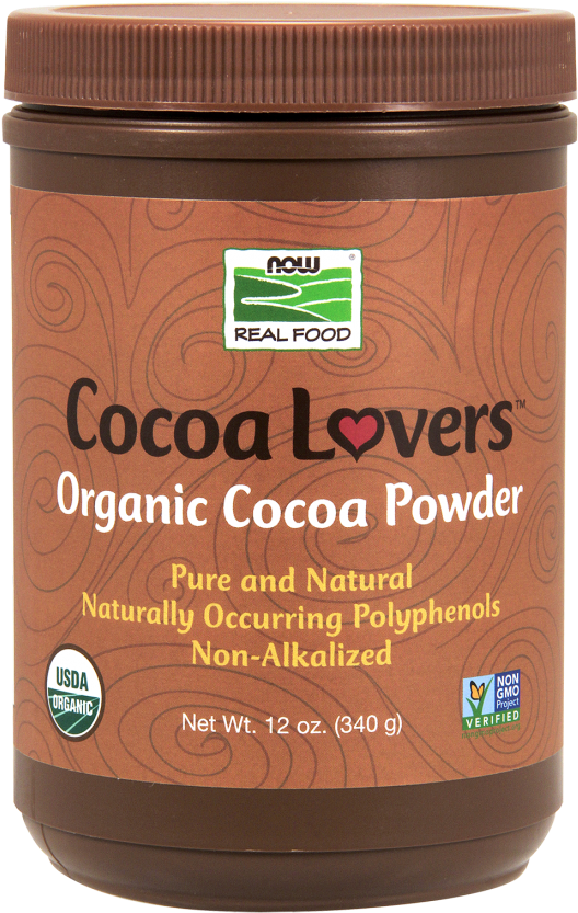 Download Cocoa Powder, Certified Organic - Now Foods Organic Cocoa ...
