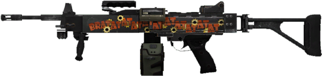 Download Negev Bratatat Skin - Cs Go Negev Bratatat - Full Size PNG ...