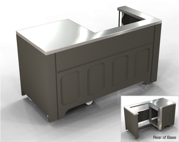 Download Large Deluxe Cashier Stand, Locking Cash Drawer On - Lock ...