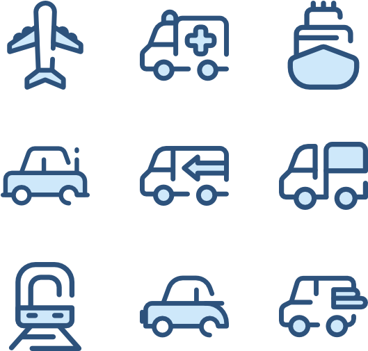 Download Transportation - Png Contact Icon Blue - Full Size PNG Image ...