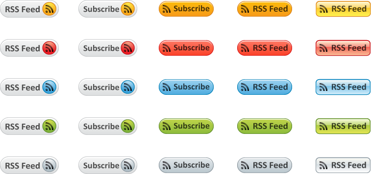 Download Rss Button - Full Size PNG Image - PNGkit