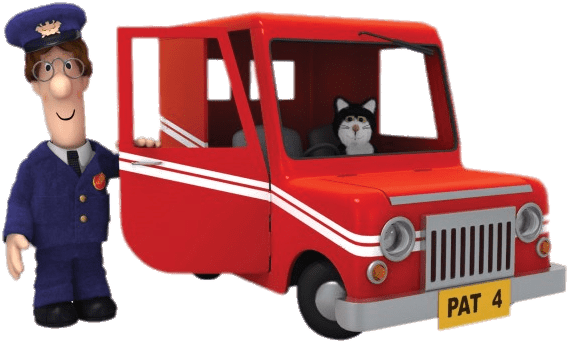 Download Postman Pat Next To Van Png - Postman Pat And Van - Full Size ...