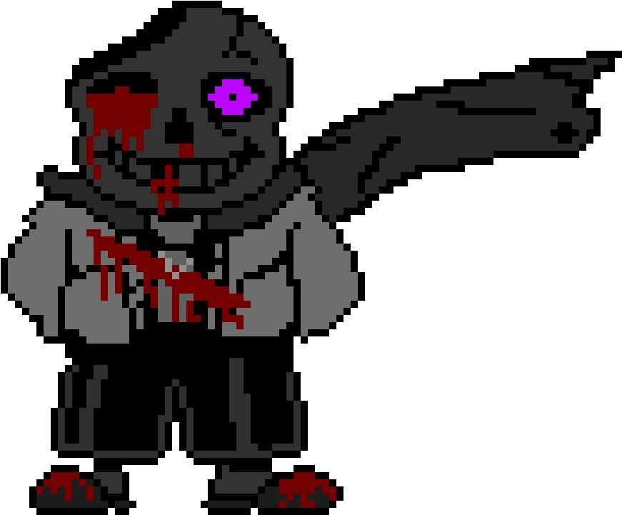 Download Aftershadow Sans Shades - Character Pixel Art Undertale - Full ...