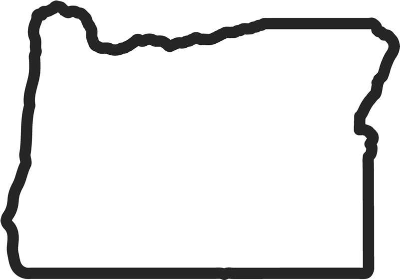 Download Transparent Oregon Outline Rubber Stamp - Oregon Outline - PNGkit