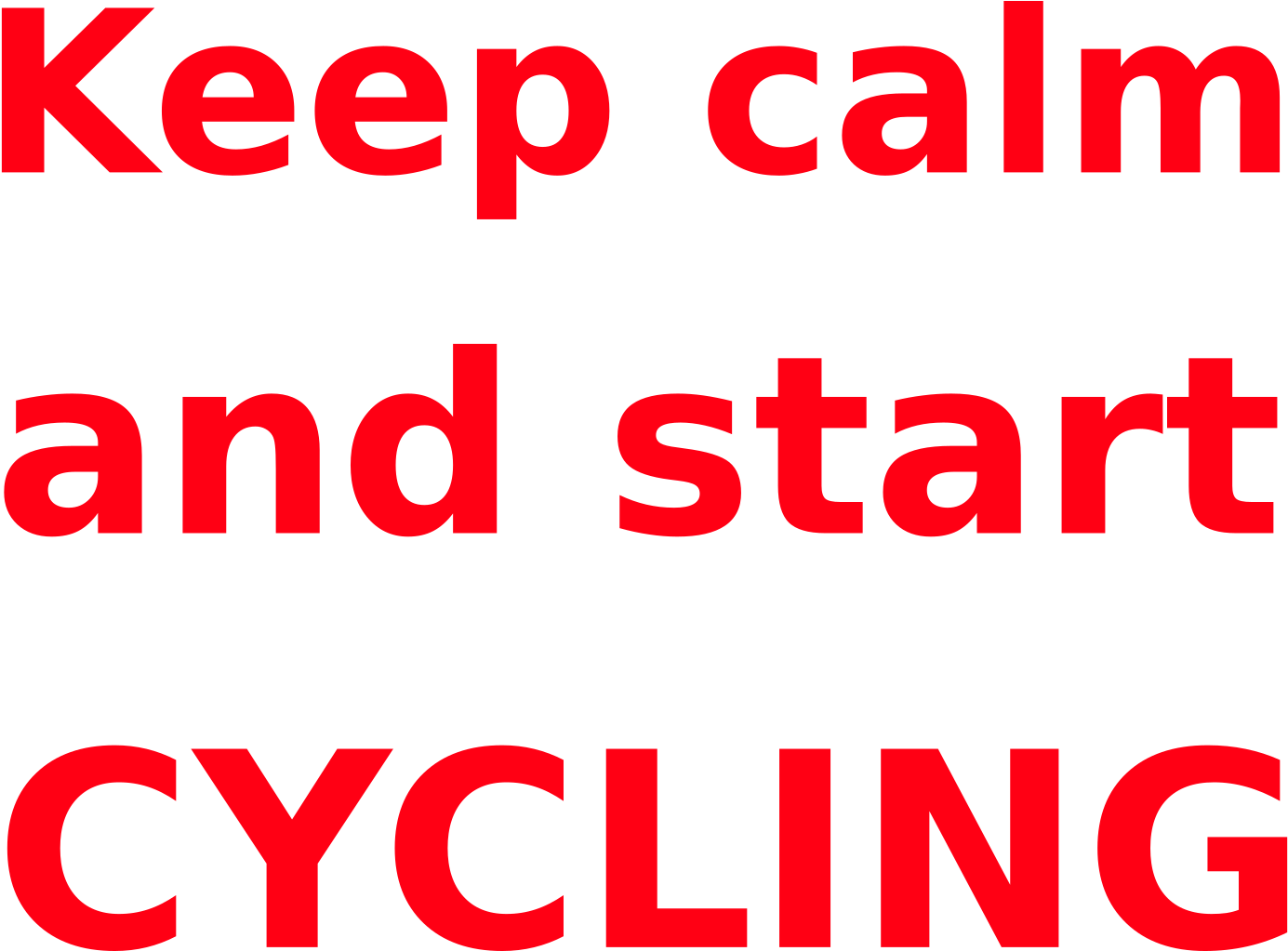 Download This Free Icons Png Design Of Keep Calm & Start Cycling - Full ...